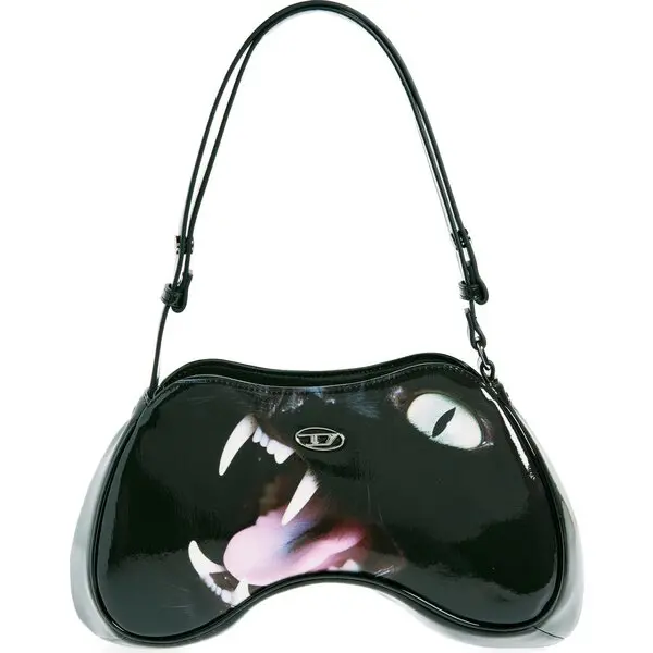Diesel® Play Cat Shoulder Bag - Black Multi | Editorialist
